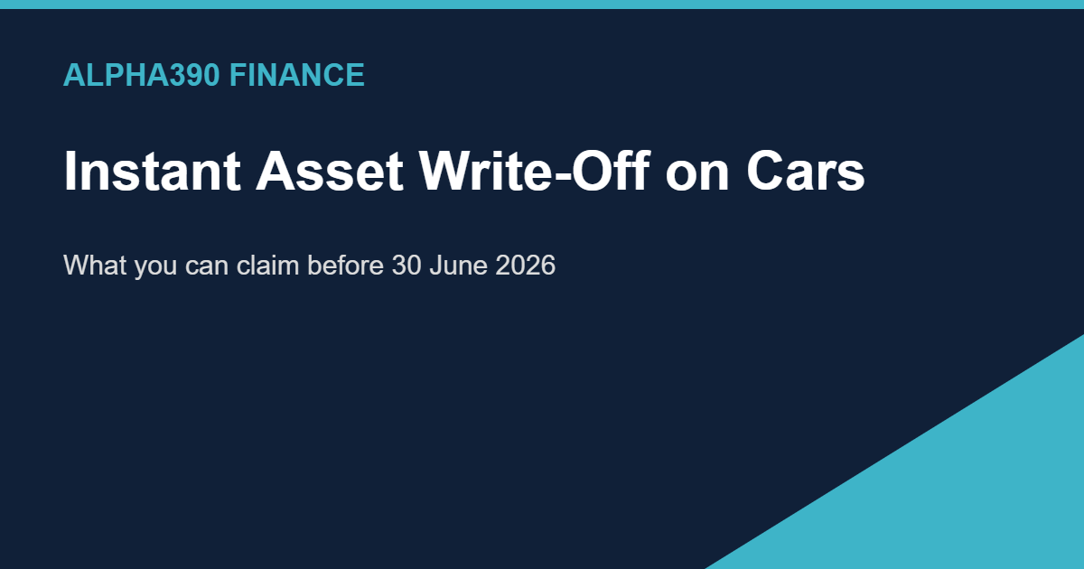 Instant Asset Write-Off on Cars: What You Can Claim Before 30 June ...